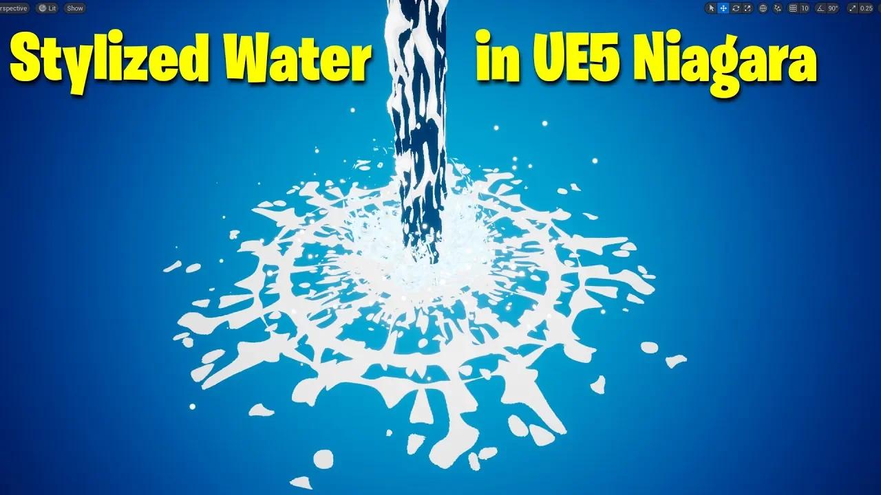 Stylized Water FX in UE5 Niagara Tutorial | Download Files