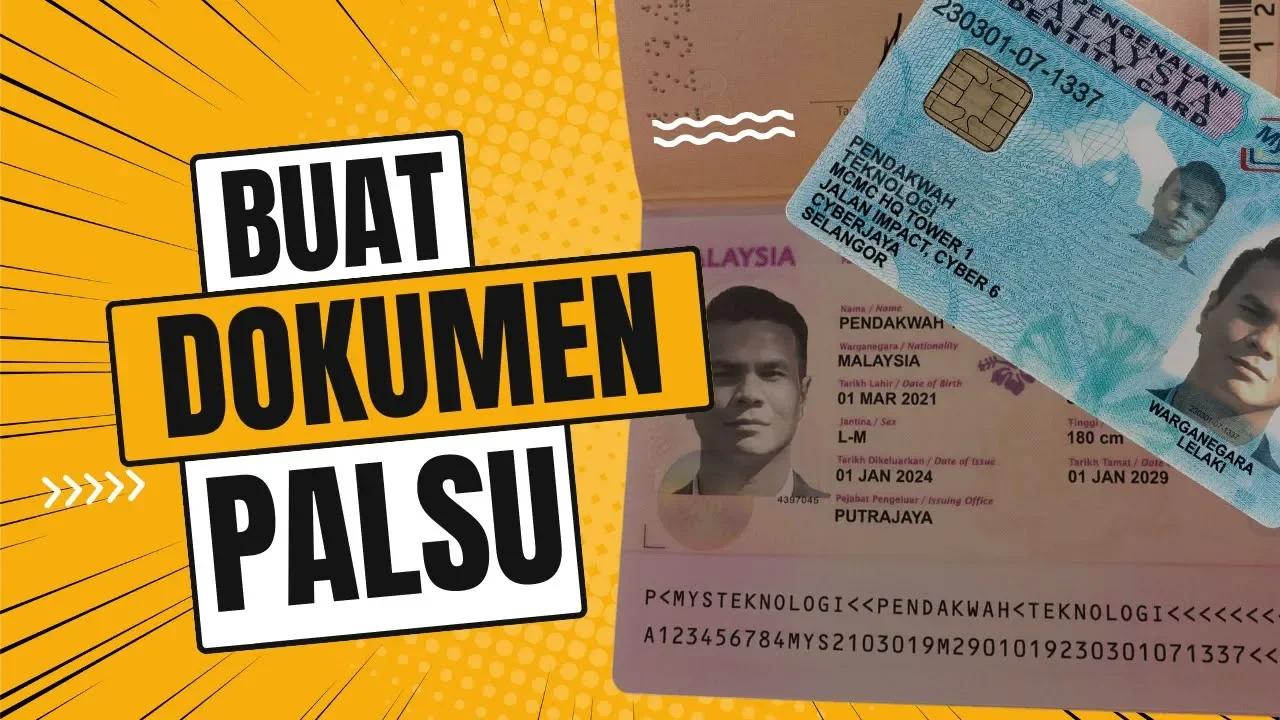 Hati-hati dengan Kad Pengenalan & Passport PALSU