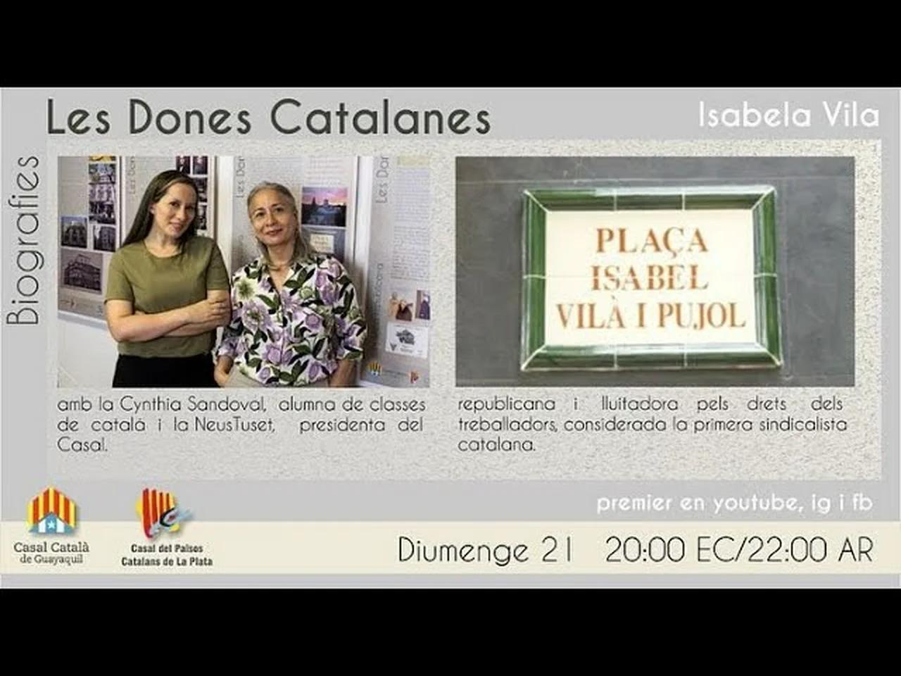 Les Dones Catalanes | Biografia | isabel Vilà i Pujol