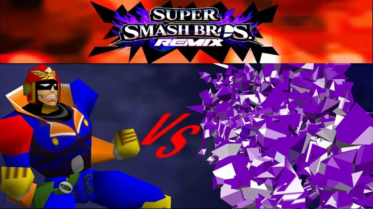Smash Remix HD Textures Gameplay - Remix 1p Mode Captain Falcon (Very Hard)