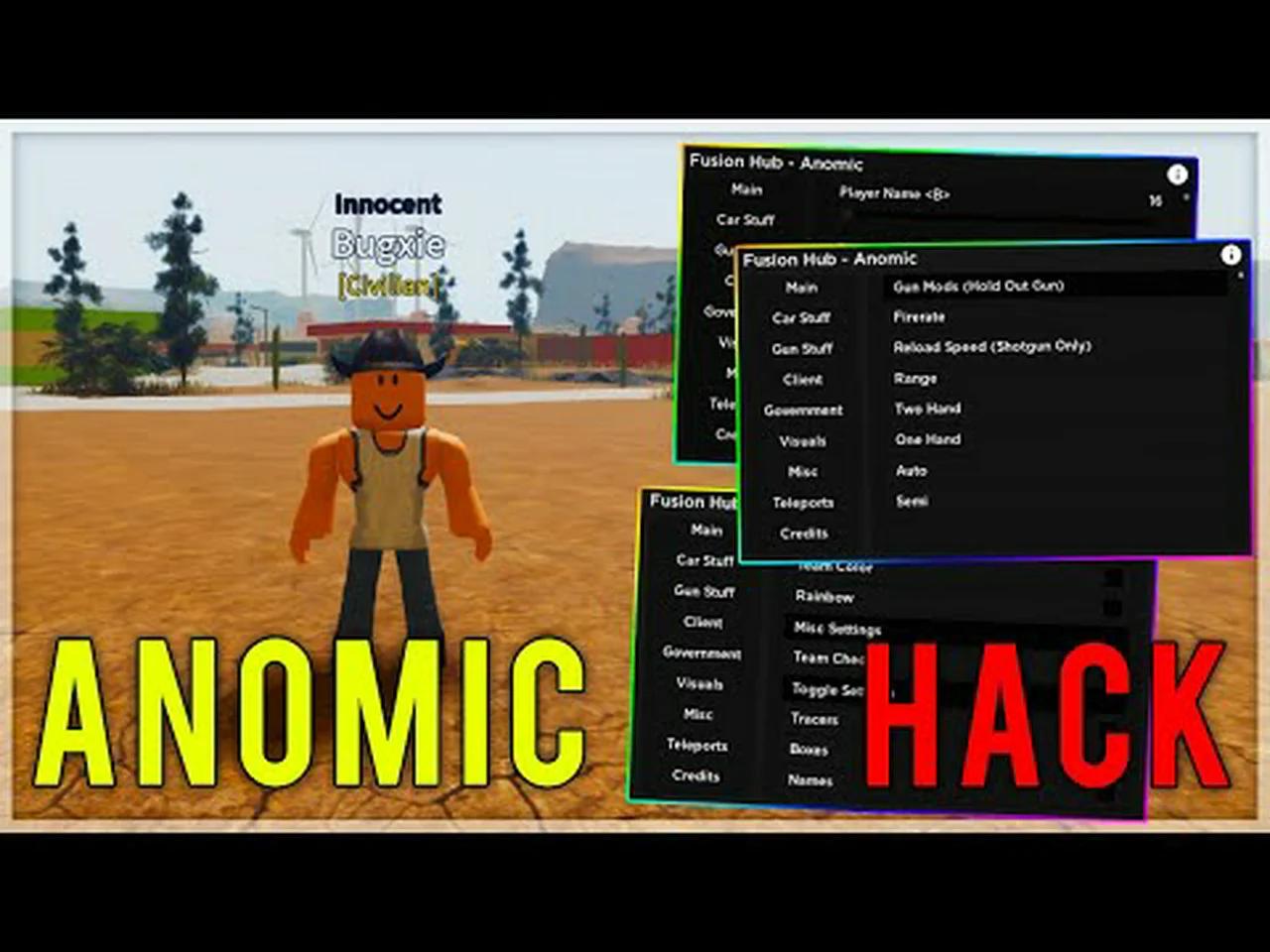Anomic HACK GUI SCRIPT | ADMIN COMMANDS, ESP, & MORE WORKING