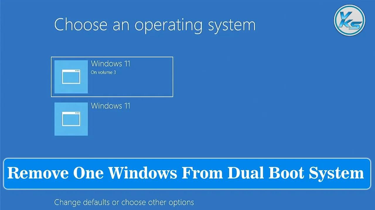 How To Remove One Windows From Dual Boot System