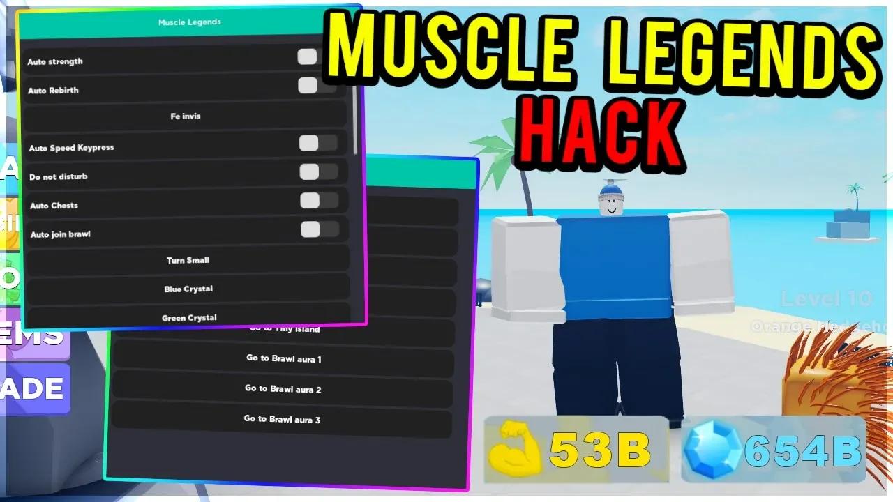 MUSCLE LEGENDS HACK | OP UNLIMITED STRENGTH AND GEMS AUTO FARM SCRIPT GUI | WORKING