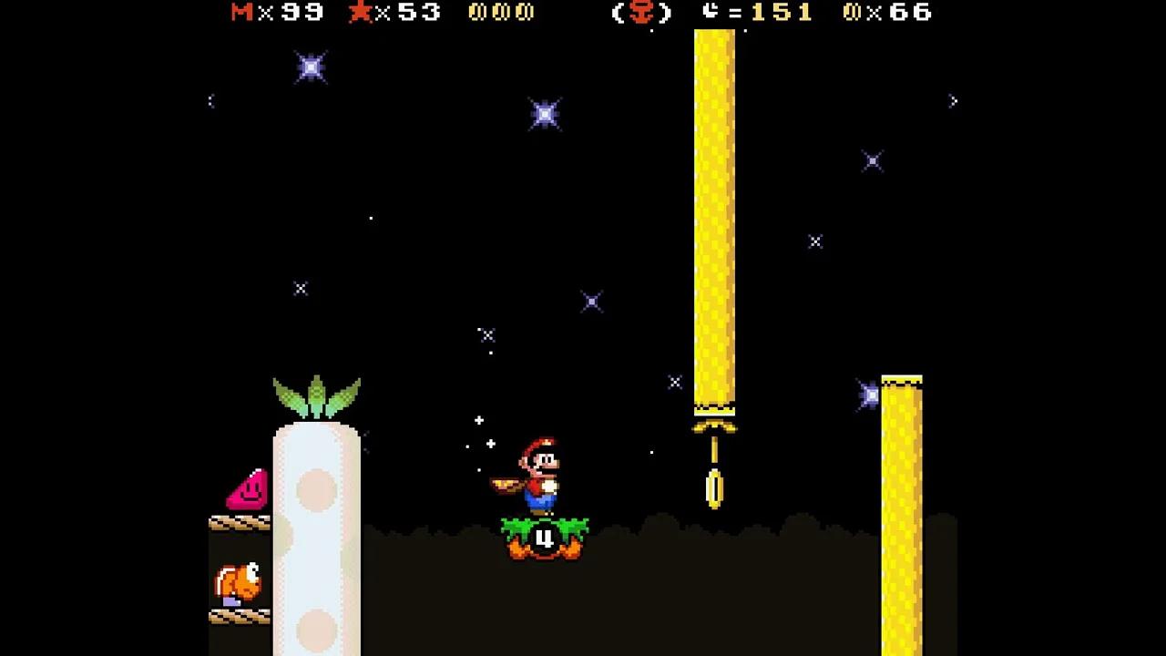 Super Mario World: The Princess Rescue - Carrot Lift Heights