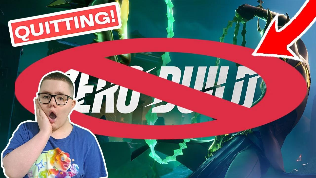 I Quit Playing Zero Build! (PLAYS BUILD MODE!)