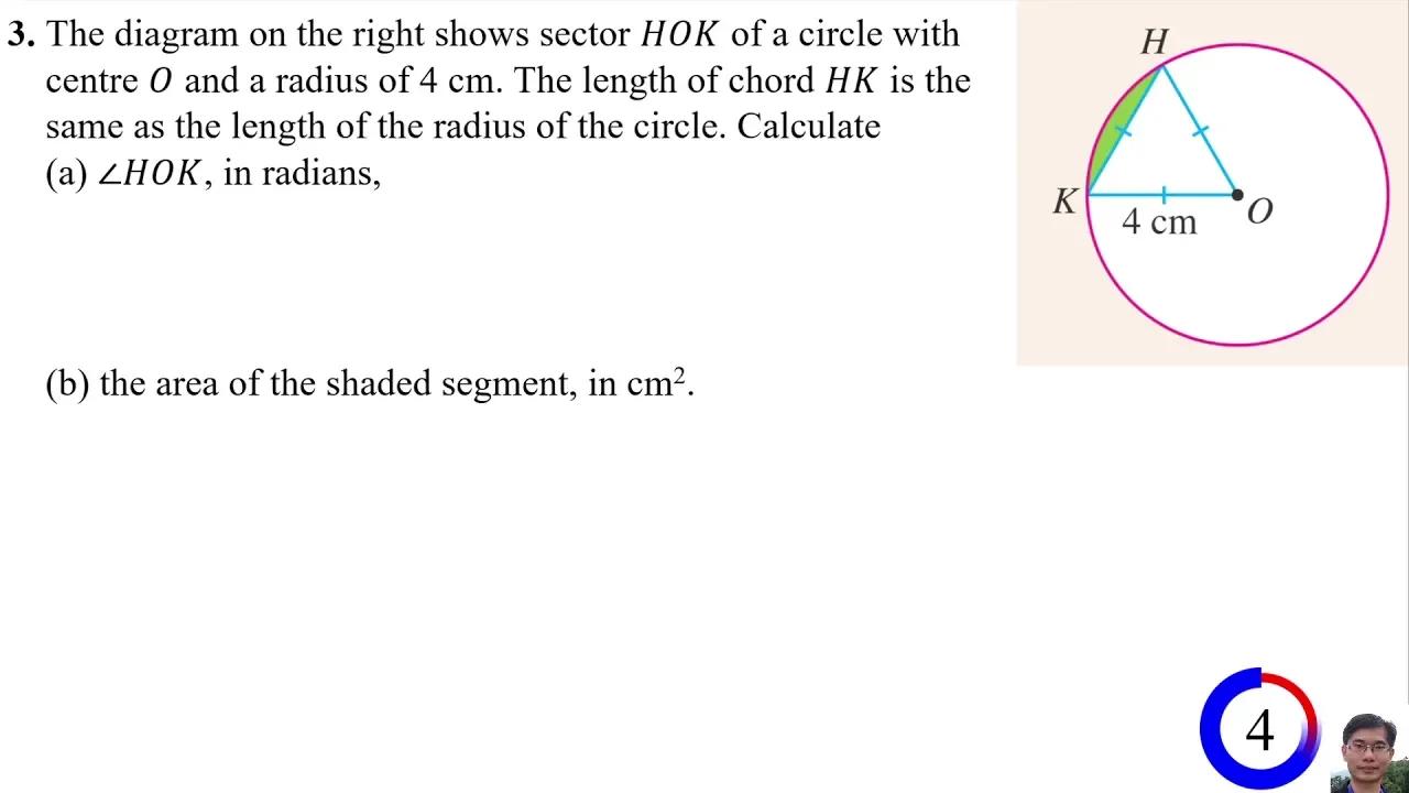 #KSSM #ADDMATH FORM 5 Circular Measure #Area of Sector of a #Circle ...