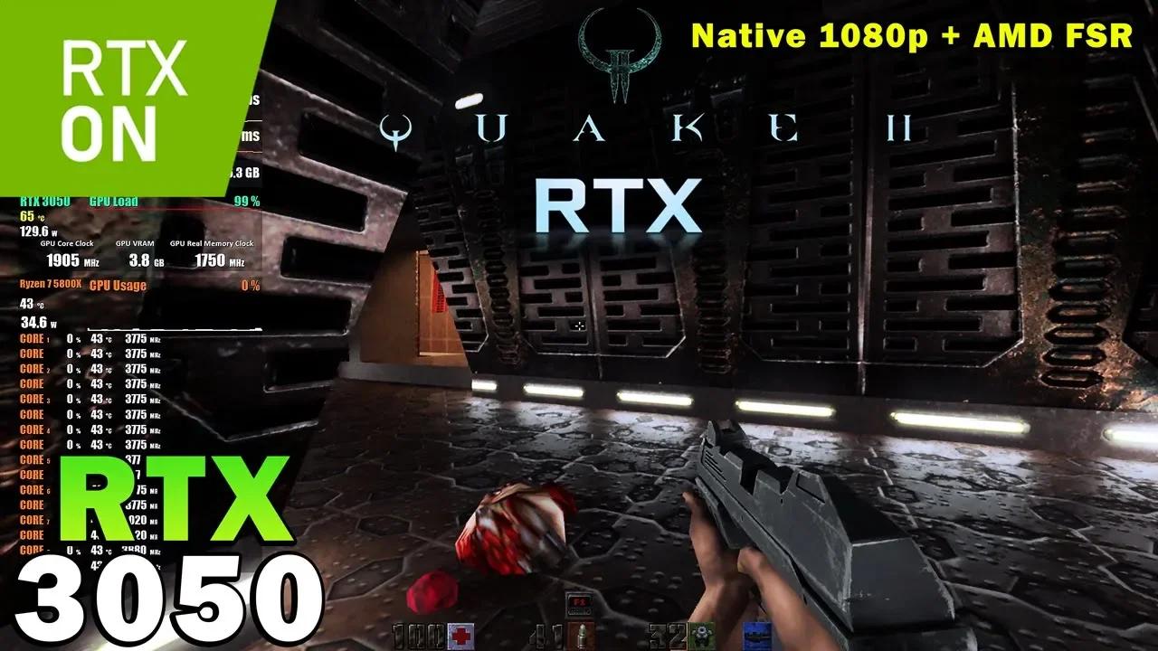 Quake 2 RTX | RTX 3050 | Ryzen 7 5800X | Ray Tracing + FSR Tested ...