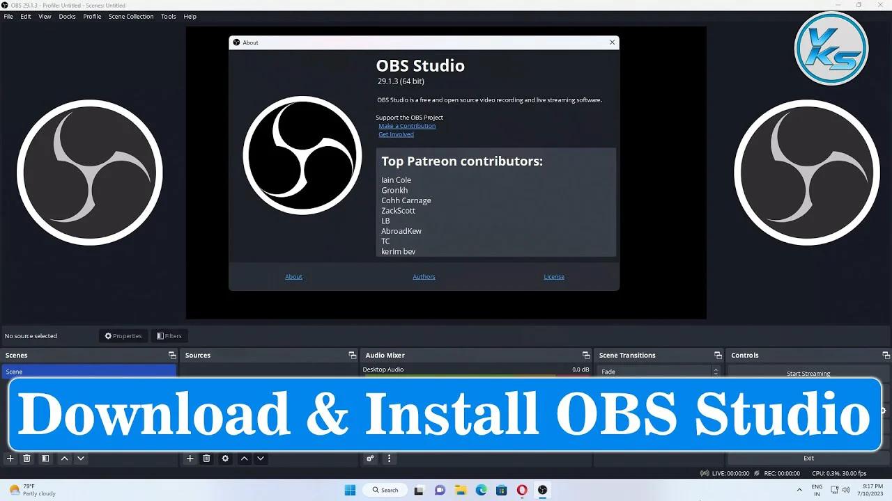How To Download And Install OBS Studio 29.1 On Windows 11/10
