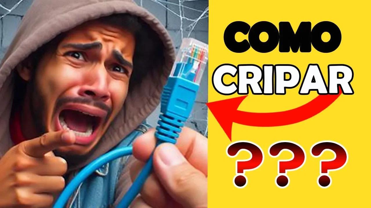 COMO CRIMPAR CABO DE REDE COM CONECTOR RJ45 PASSO A PASSO #internet # ...