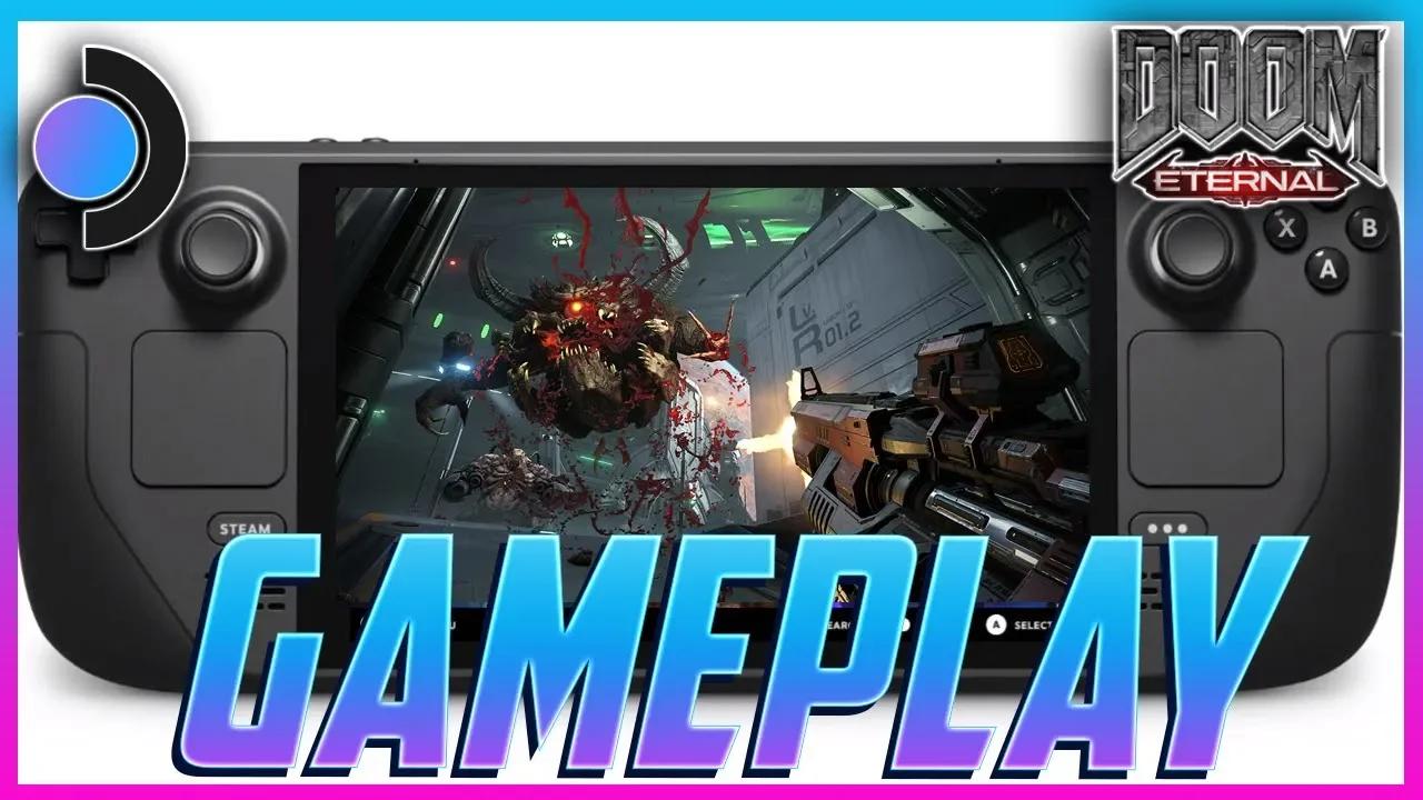 Steam Deck Gameplay - Doom Eternal High Settings