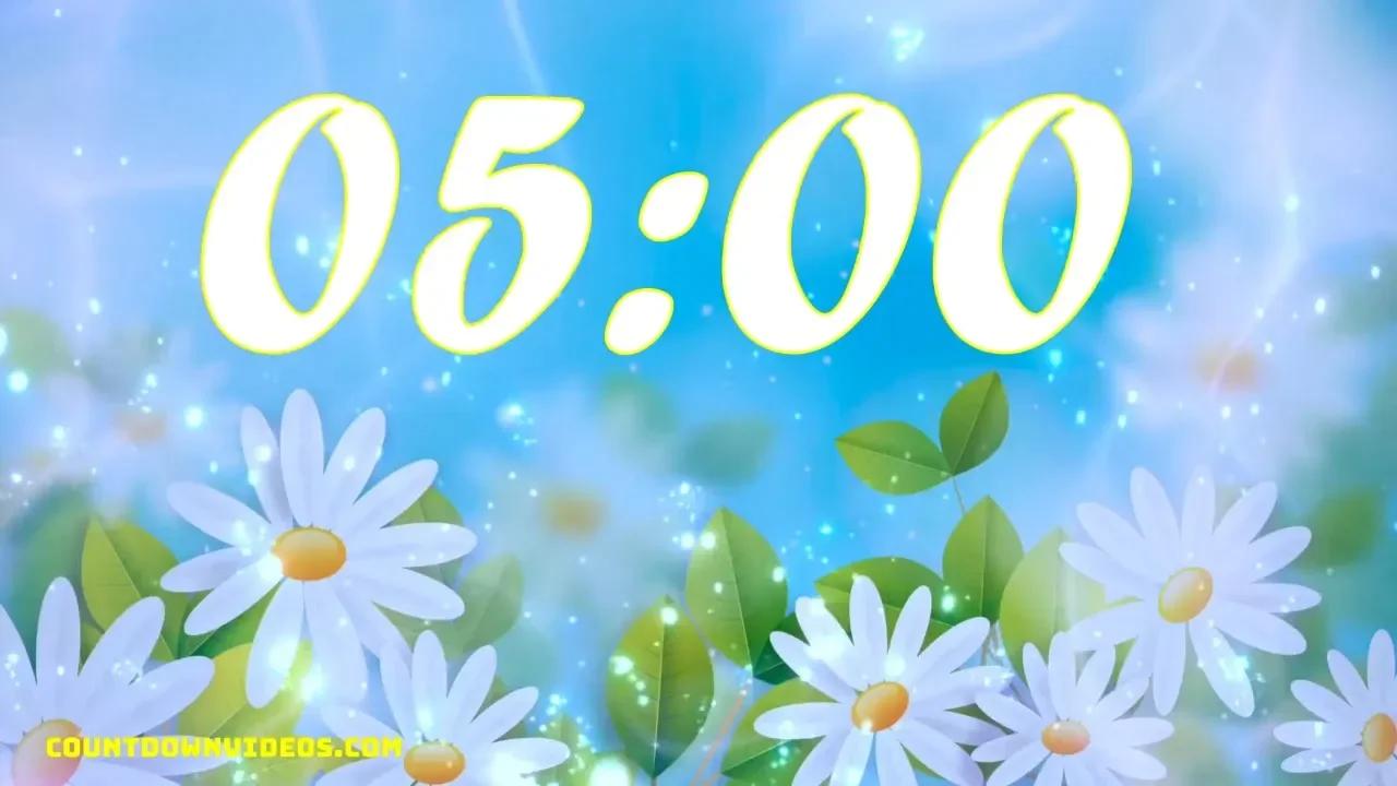 🌸5 Minute Spring Countdown Timer🌼Flowers & Relaxing 2022 Spring Music🎶