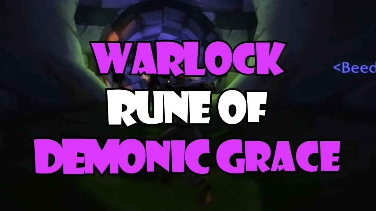 Warlock RUNE of DEMONIC GRACE & Summoning Soboz | WoW Classic Season of ...