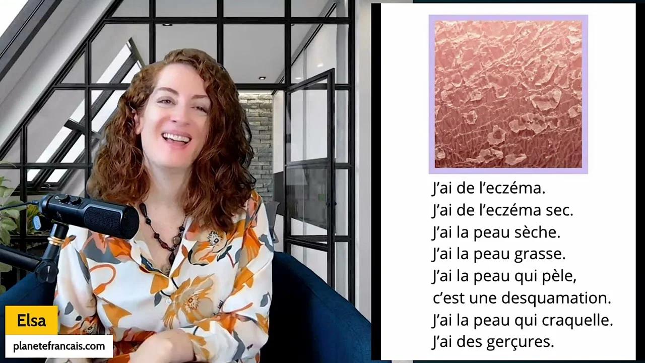 DIALOGUE : Chez le médecin, problèmes de PEAU (French lesson) SKIN PROBLEMS