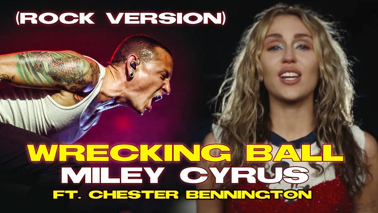 Miley Cyrus - WRECKING BALL ft. Chester Bennington from Linkin Park ...