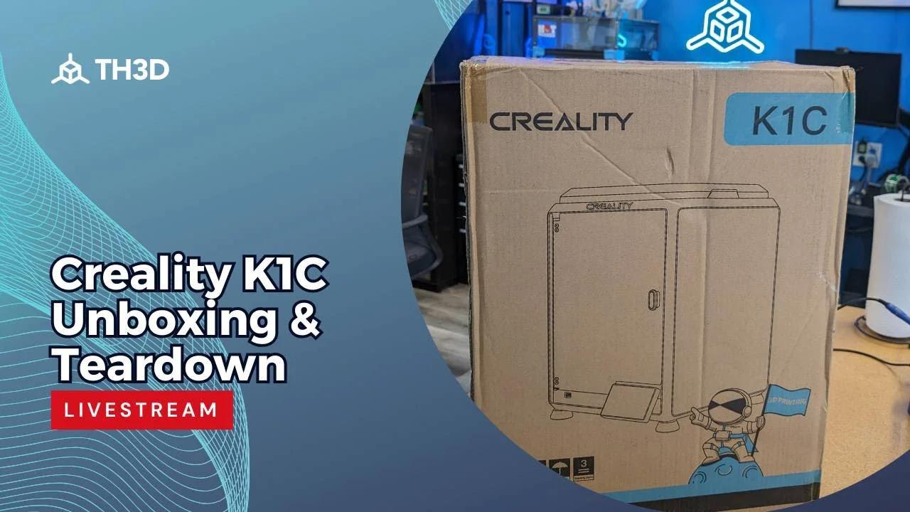 Creality K1C Unboxing & Teardown - Printer Review