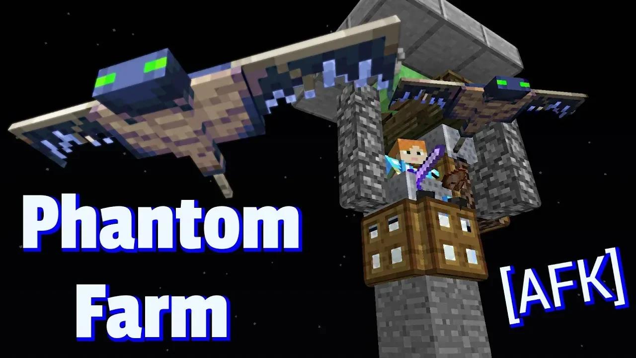 Simple Phantom Farm [AFK] | Minecraft