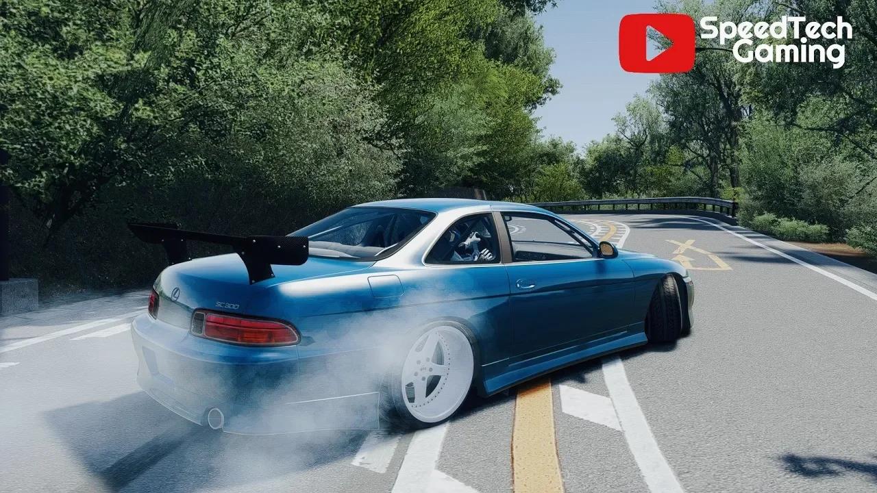 520 HP Lexus SC300 Drift on Hakone Ohiradai Touge - Assetto Corsa Drift ...