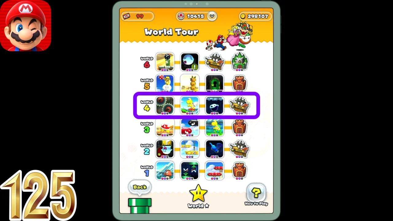 Luigi - Purple Coins - World 4 | Triple Speed!