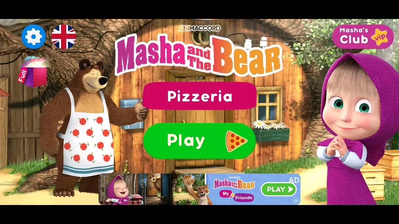 Masha and the Bear Pizza Maker - Episode Wolves | Game for kids 🙋‍♀️🐻🍕🐺👶