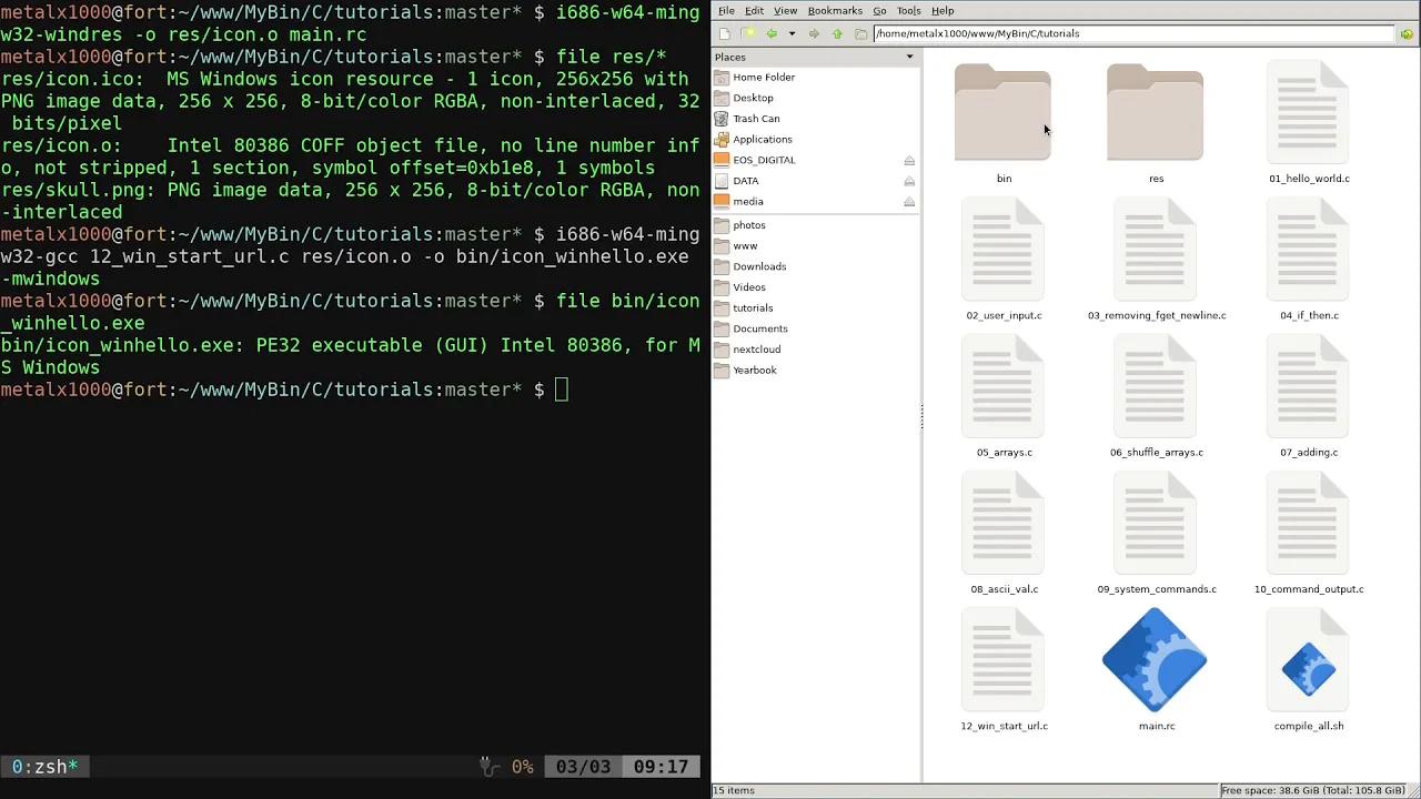 14 C Programming Application Icon Cross Compiling For Windows On Linux