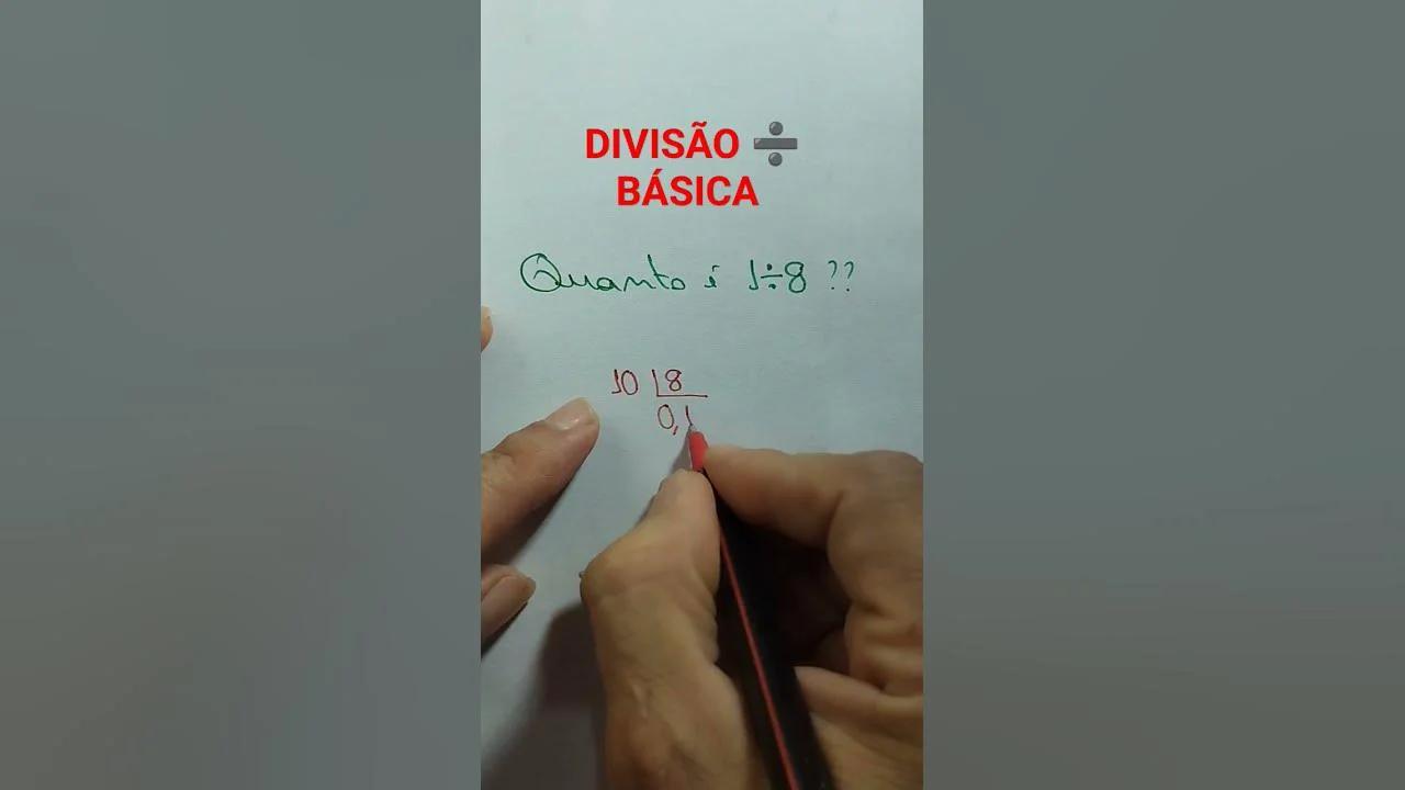 Divisão básica #matemática #aula