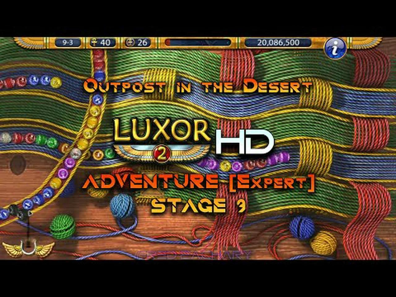 Luxor 2 HD [2012] | Adventure [Expert] - Stage 9 : Outpost in the Desert
