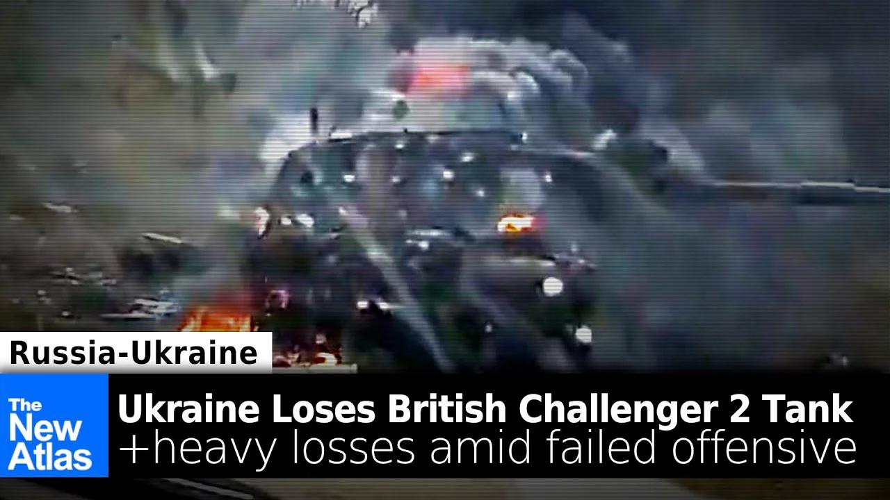 British Challenger Tank Destroyed in Ukraine + Heavy Losses Amid ...