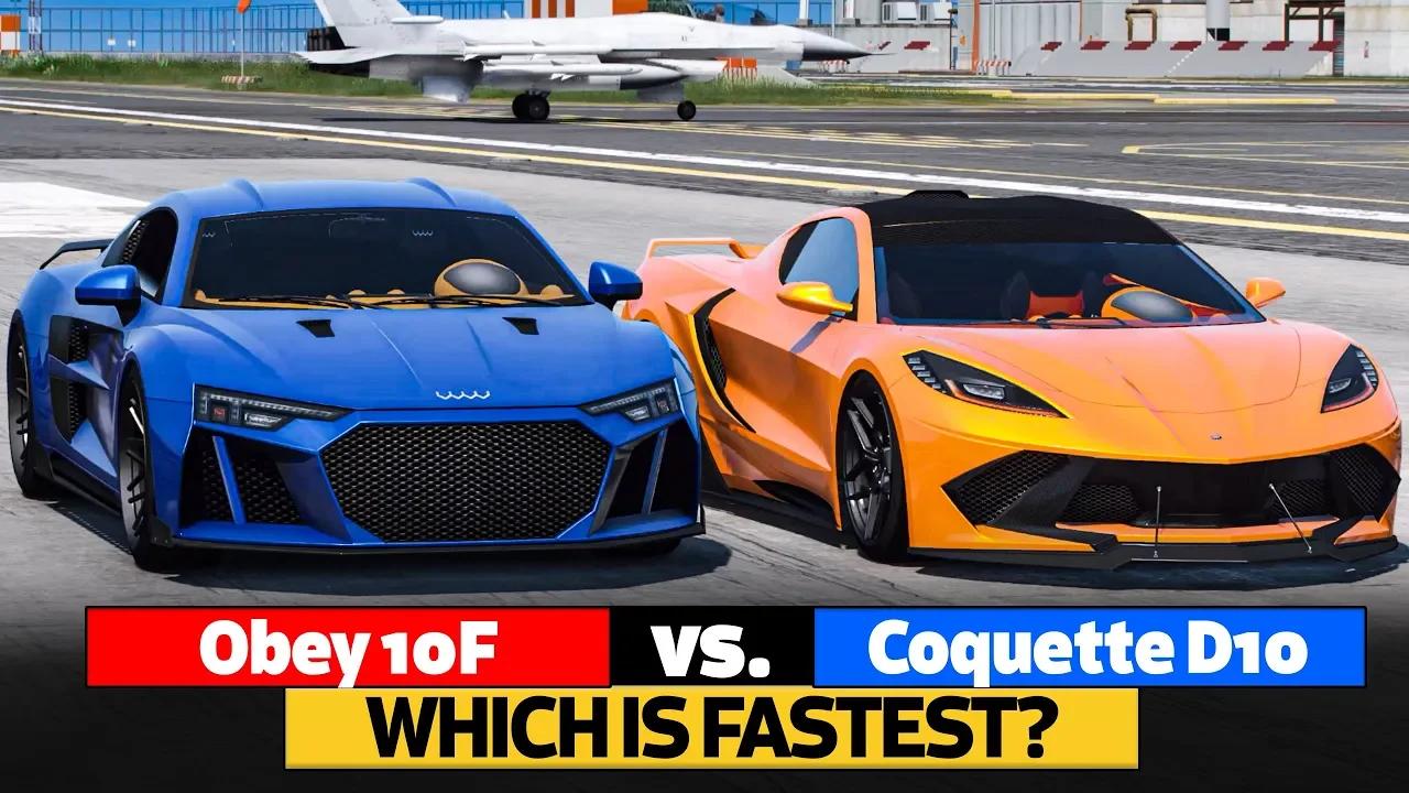 GTA 5 Online: OBEY 10F VS COQUETTE D10 (WHICH IS FASTEST?)