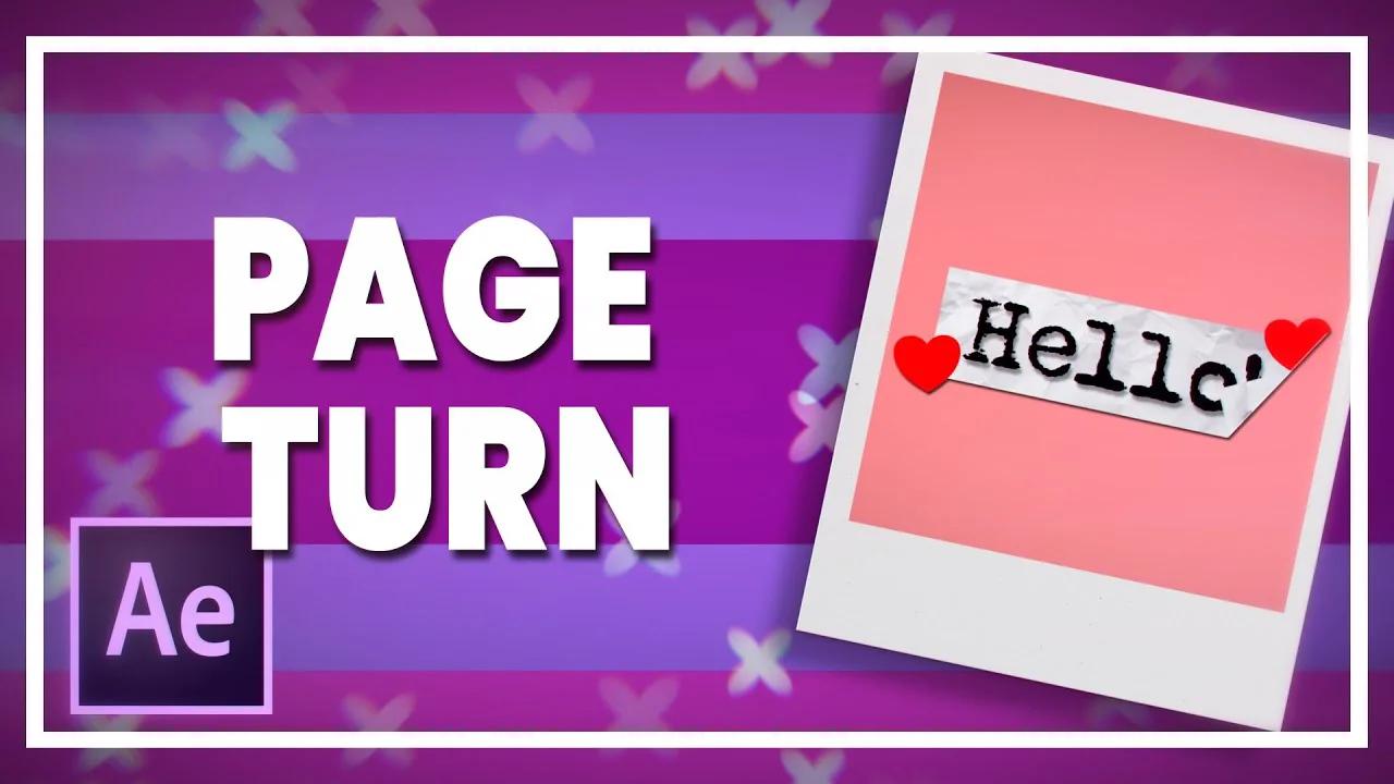 Page Turn Transition || After Effects [Tutorial]