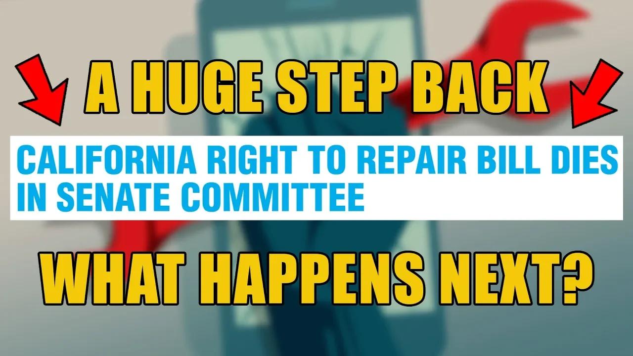 Why killing the Right to Repair bill should concern you