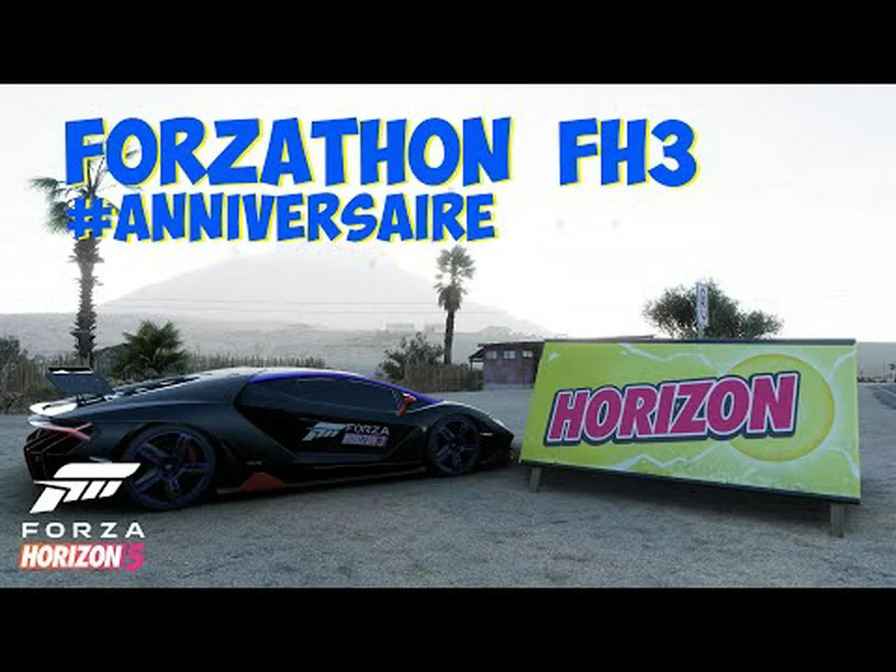 Forza Horizon 5 Forzathon FH3 #anniversaire
