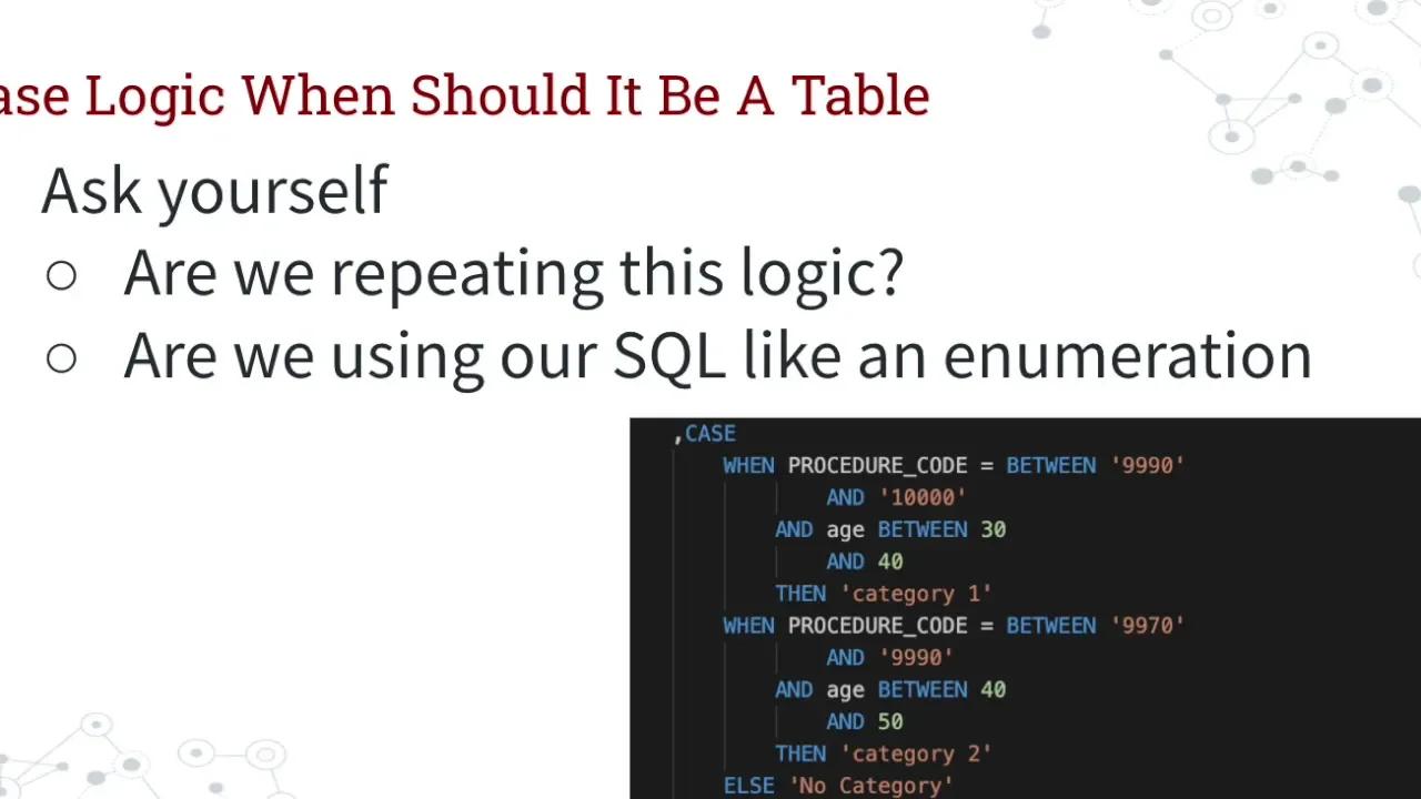 How To Write Better SQL: Advanced SQL Episode 1