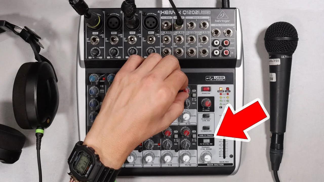 Creating a Headphone Mix on the Behringer Q1202USB Mixer