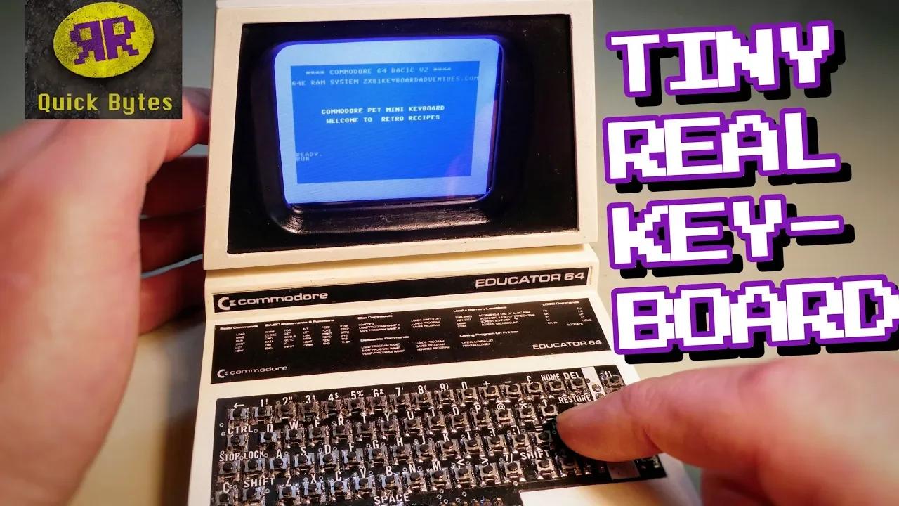 Building a TINY working keyboard for the Educator 64 Mini! | Commodore ...