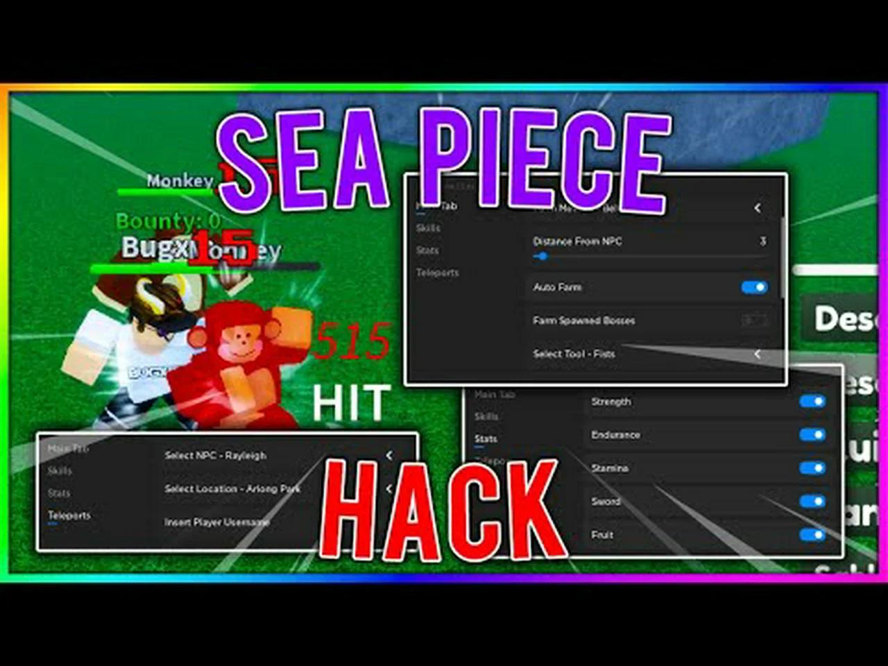 Best Sea Piece Script HACK Gui | Auto Farm, Bring Fruits & More! | (*WORKING & PASTEBIN*)