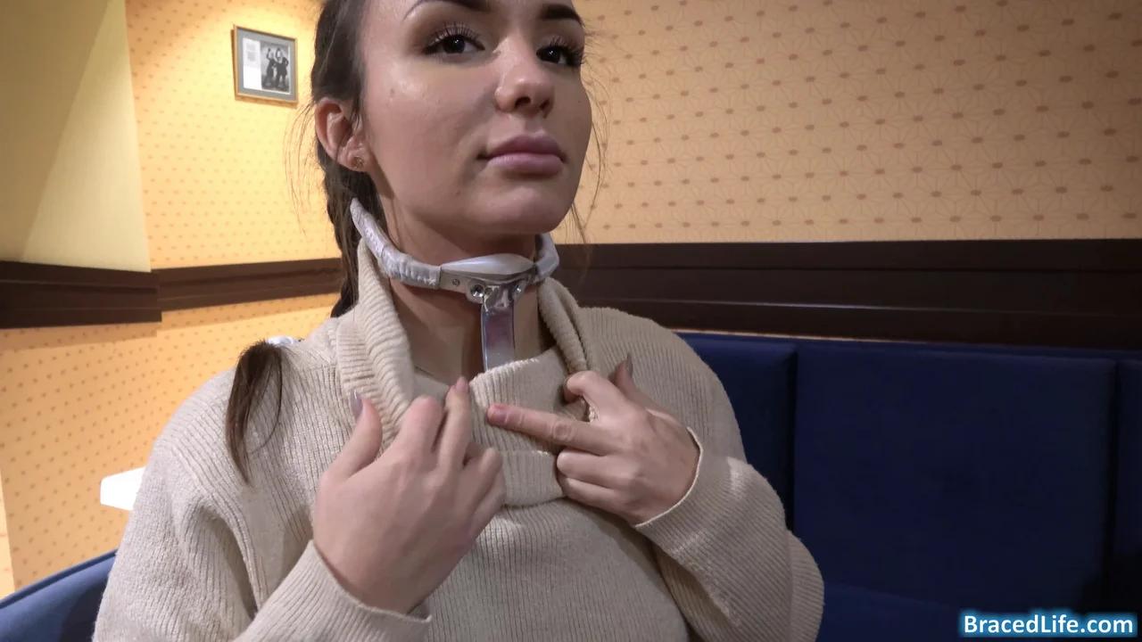 Danielle Pneumatic Neck Traction and Milwaukee Brace Fitting Part 2