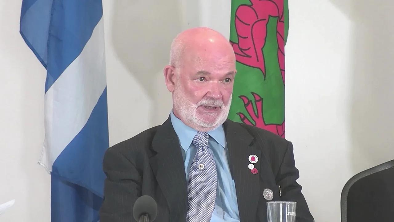 Dr James Lewthwaite addresses the 2023 Heritage and Destiny meeting