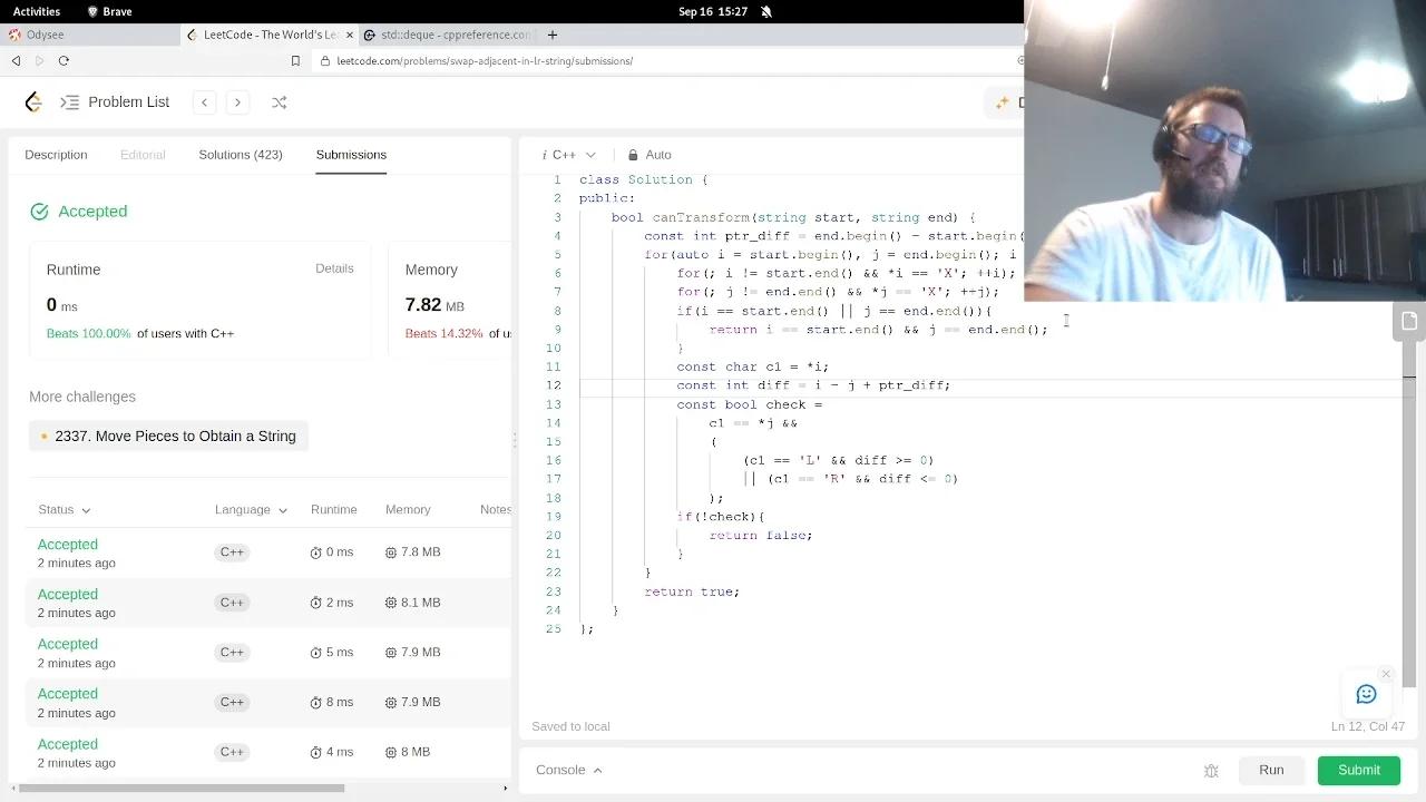 Leetcode easys and mediums for more time