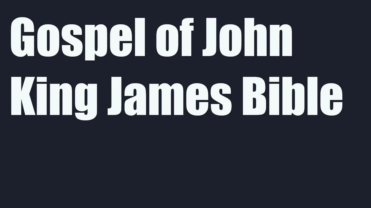 John Chapter 16 - King James Bible - Audio - Read by Mike Kines