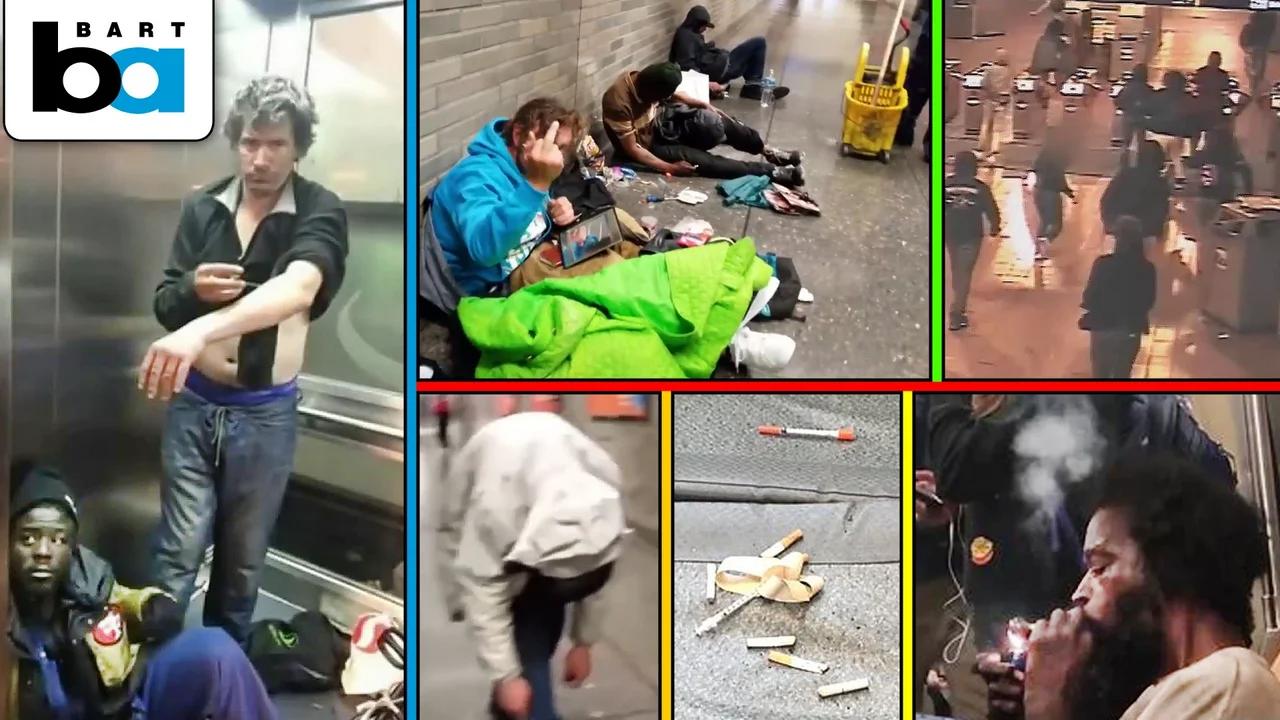 BART Trains in the CA Bay Area = LEFTIST ENCLAVES OF DRUGS, FILTH, PISS ...