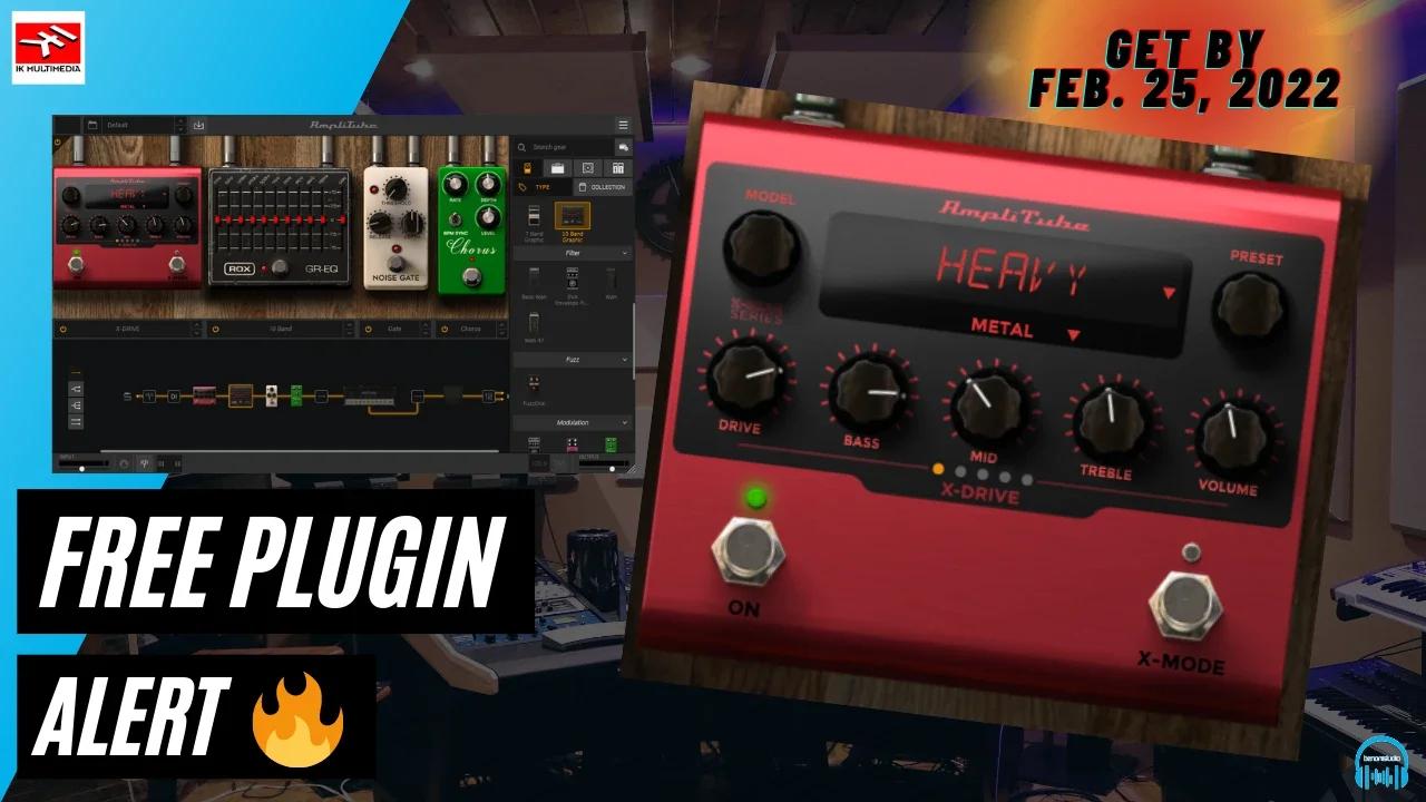 FREE PLUGIN ALERT - AmpliTube X-DRIVE Virtual Distortion Pedal (LIMITED ...