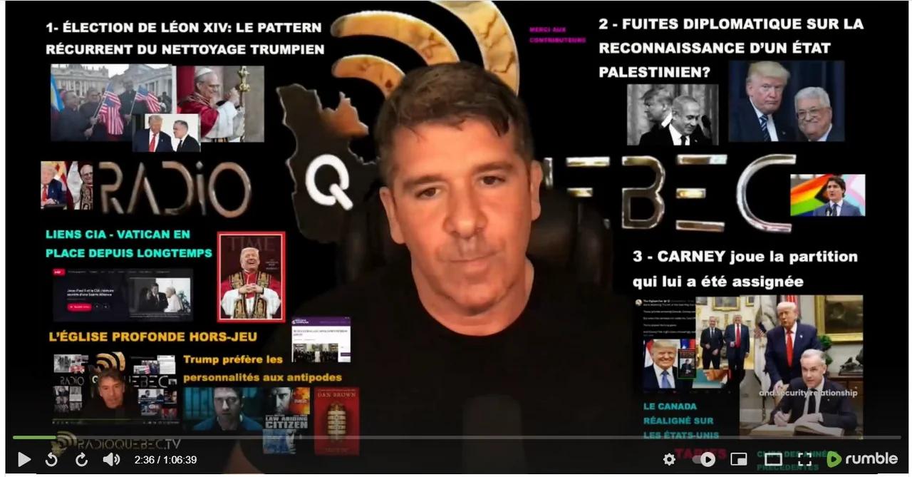 RADIO QUÉBEC, Alexis COSSETTE-TRUDEL - 11.05.2025 - Le Code Vatican, et bien plus encore