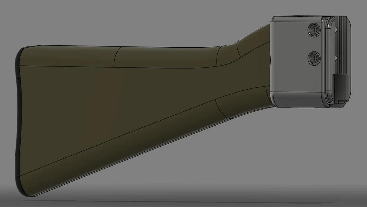 Brasskicker's G3 Stock to Pic Rail Adapter for DB ALLOY (WIP)