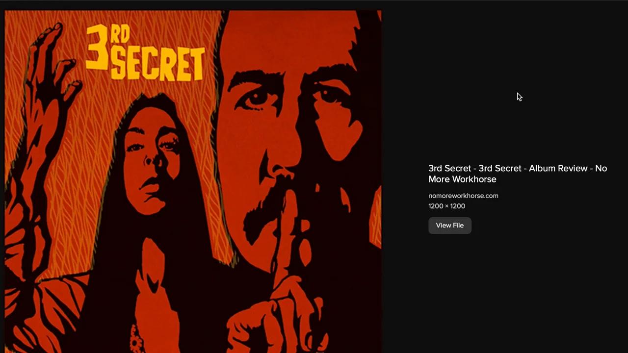 What's the 3rd Secret?