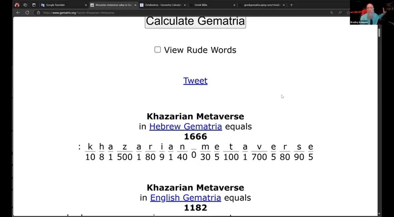 Antichrist Synagogue Of Satan Script Matrix Using AI Gematria Higher ...