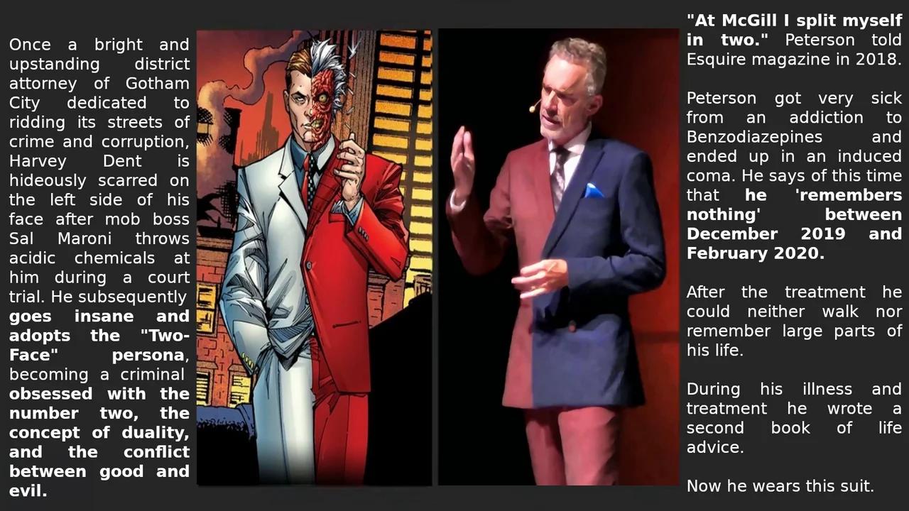 Jordan Peterson Two-face info [image]