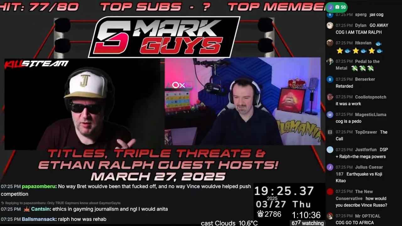 March 27 DSP and Ethan Ralph Wrestling Show Co Op late stream
