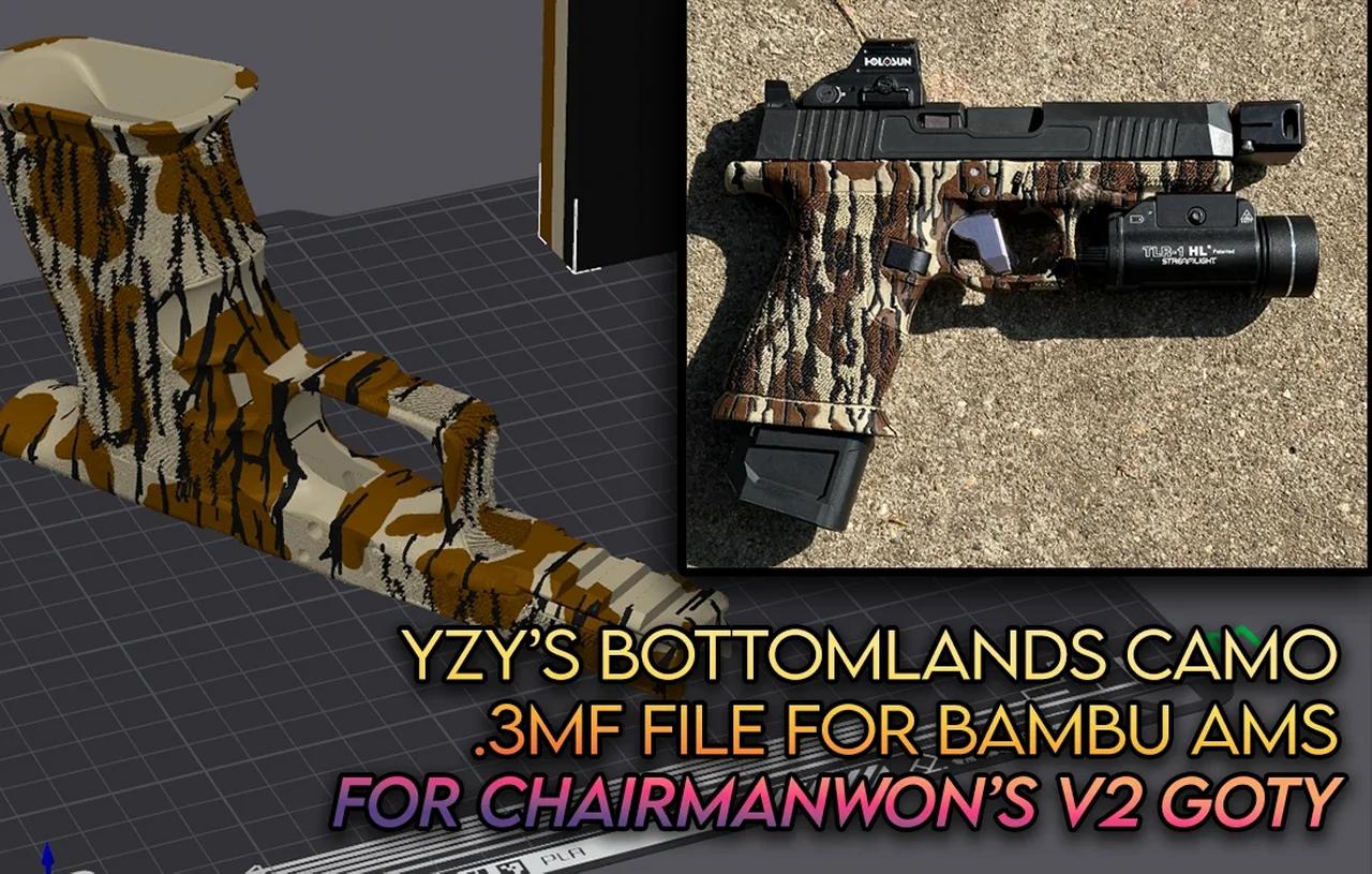 YZY's 3MF file for Bottomlands Camo V2 GOTY