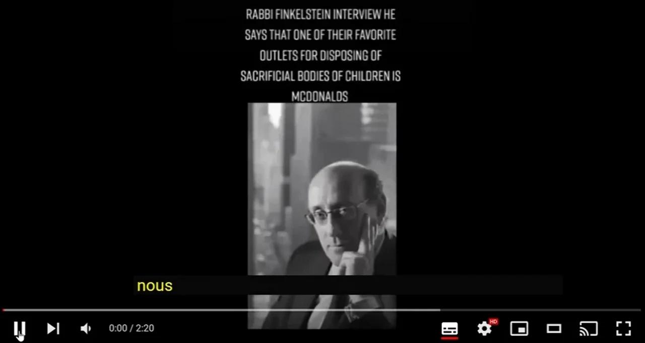 Interview Rabin Finkelstein (extrait avec sous titres en français)