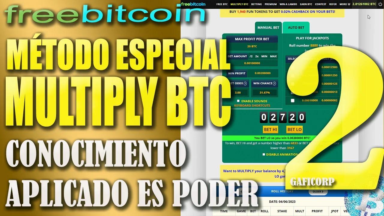 🌟MULTIPLY BTC - METODO ESPECIAL 2 | FREEBITCOIN | necesitas LBC ver la descripción del video